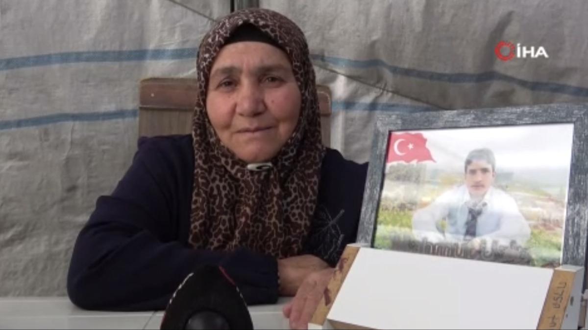 Evlat nöbetindeki Bedriye Uslu: Biz sağken mezara gömüldük