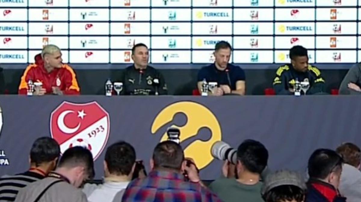 Final öncesi ortak basın toplantısı: İki teknik adamdan açıklamalar